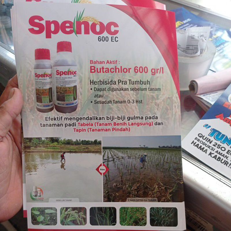 Jual herbisida pra tumbuh spenoc 600 ec 250 ml pembeku biji gulma ...