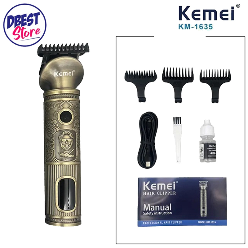 Jual Mesin Cukur Rambut Kemei KM 1635 Hair Clipper Elektrik ...