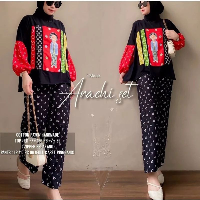 Jual ONE SET SIMBOK AYU ARASHI SEMERBAK BATIK ORIGINAL GROSIR BATIK ...