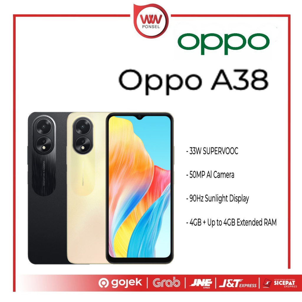 Jual Hp Oppo A38 Ram 4GB Internal 128GB Garansi Resmi | Shopee Indonesia