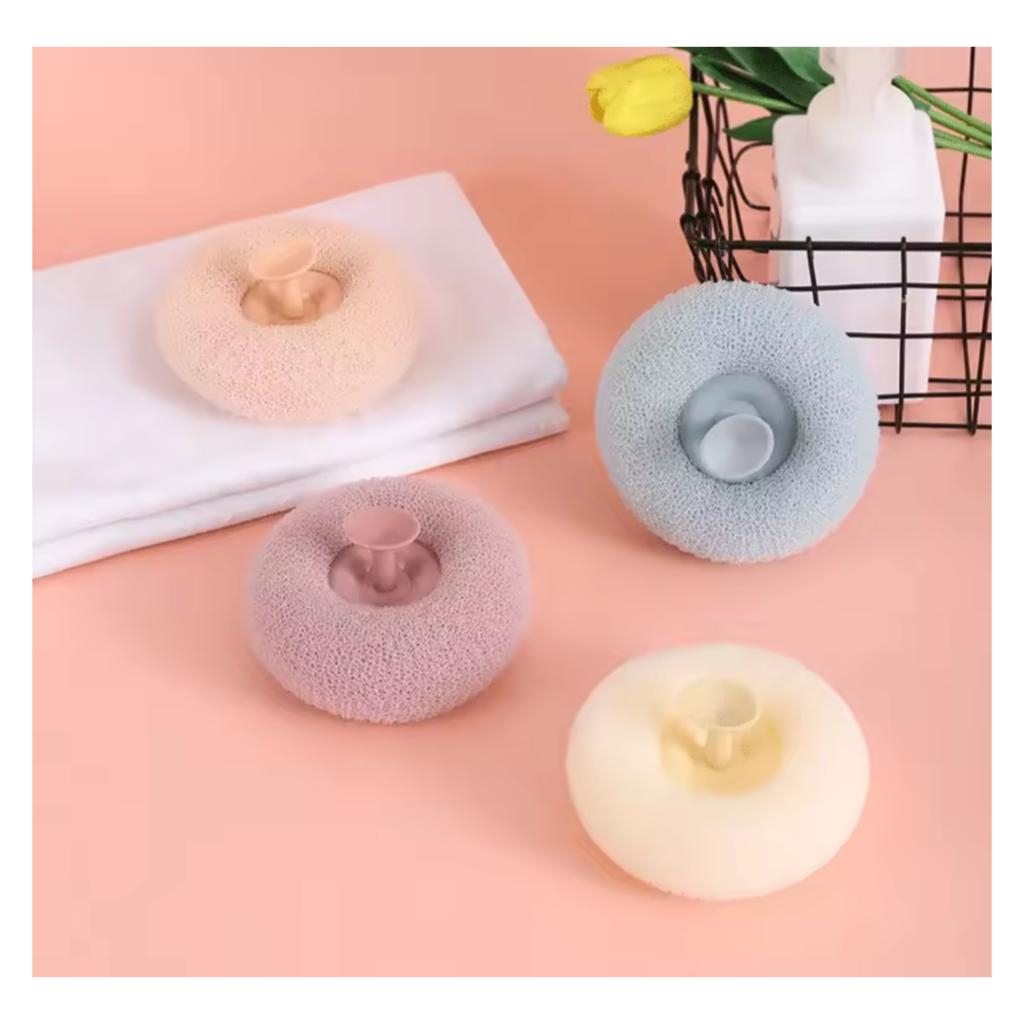 Jual SPONS MANDI BULAT SHOWER PUFF LEMBUT BUSA TEBAL MODEL BULAT HARGA ...