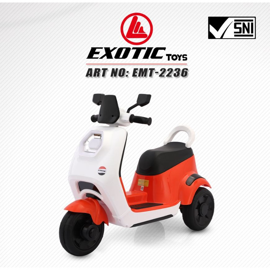 Jual Motor Motoran Aki EXOTIC EMT 2236 Mainan Anak | Shopee Indonesia
