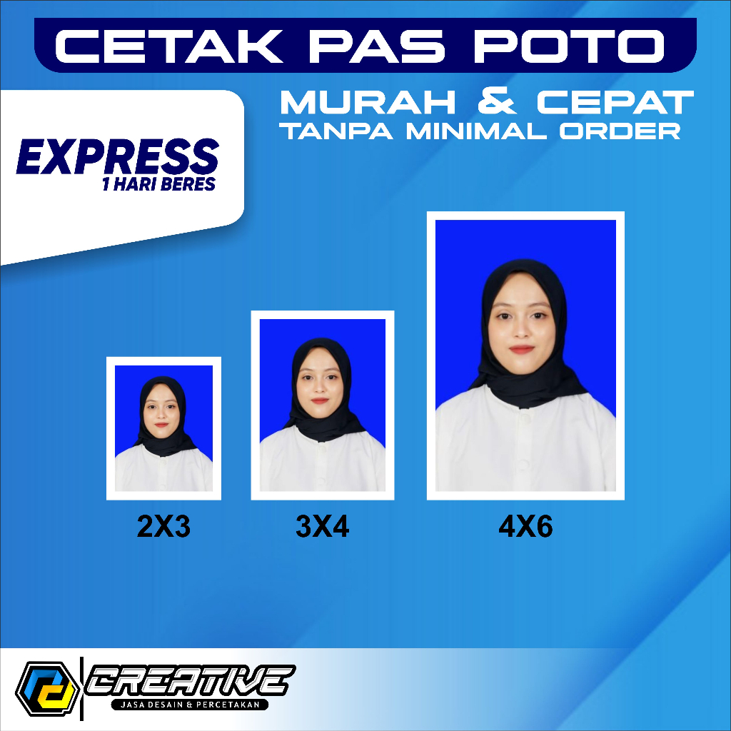 Jual CETAK PAS FOTO EXPRESS 1 HARI JADI | PAS POTO IJAZAH/PERNIKAHAN/WISUDA/LAMARAN DLL | Shopee ...