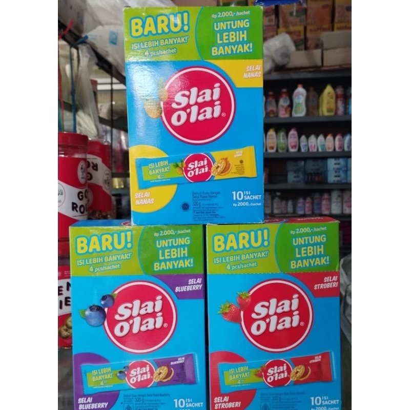 Jual slai,olay,str,blueberry,pineple,32grx10pcs | Shopee Indonesia