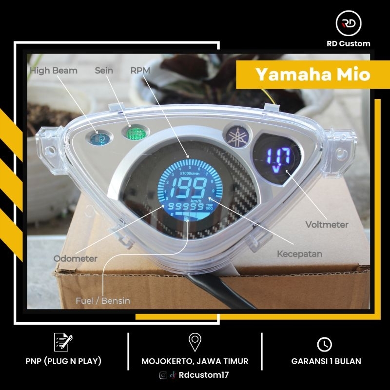 Jual Speedometer Digital Yamaha Mio PNP | Shopee Indonesia