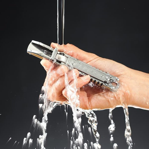 Jual OLFA SK-12 Pisau Cutter Besi Putih Anti Karatan All Stainless Steel Safety Knife SK12 ...