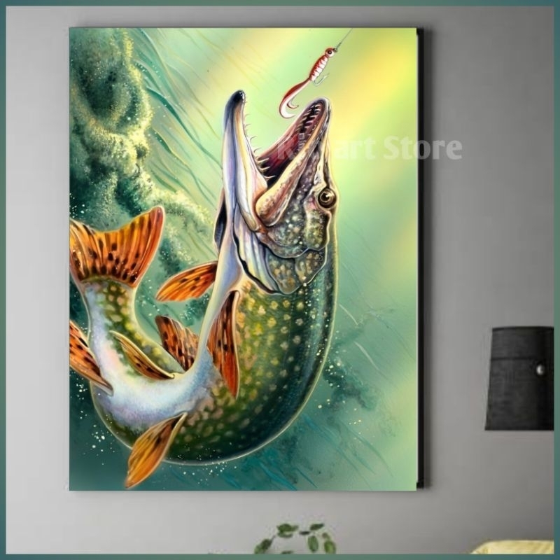 Jual Hiasan dinding bahan papan kayu mdf poster mancing mania untuk ...