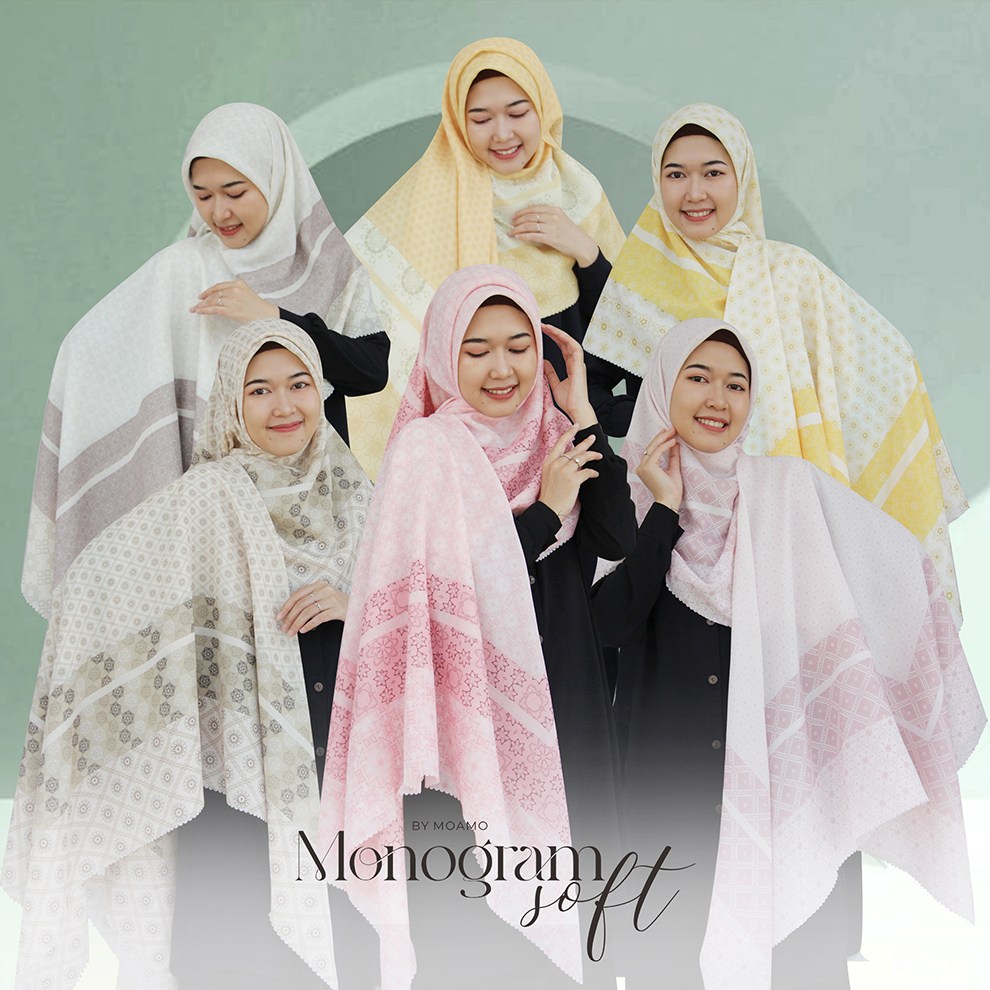 Jual Hijab Jumbo | Kerudung Segi Empat Motif | Jilbab Syar'i Monogram ...