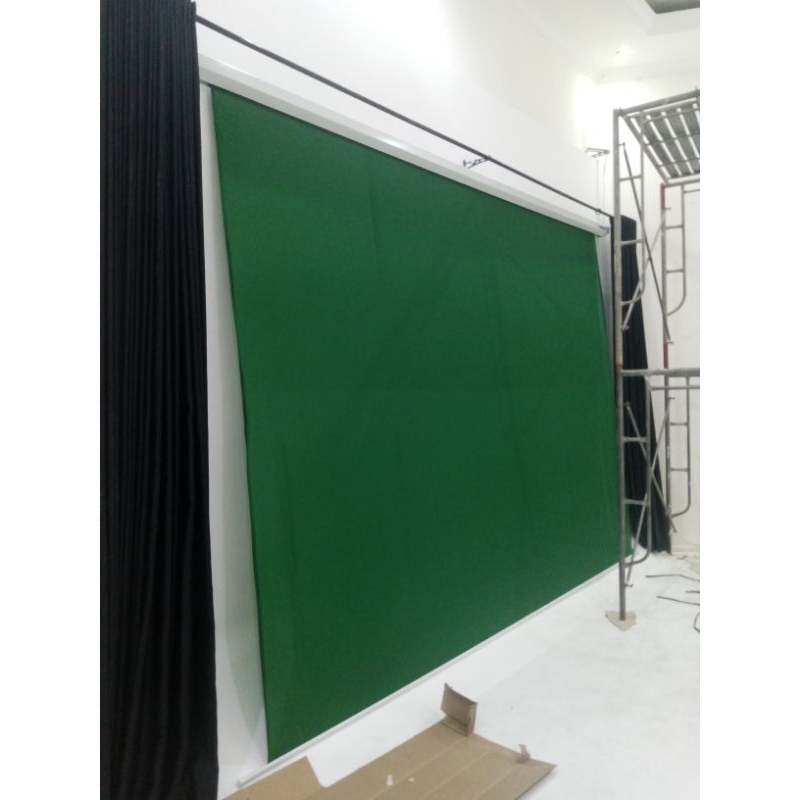 Jual Layar green screen motorized 200ccm x 178cm elektrik green screen ...