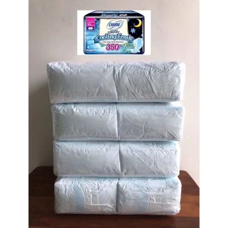 Jual charm cooling fresh 29cm.35cm.42cm & softex, charm daun sirih 29 ...