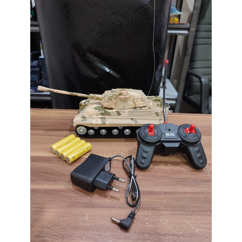 Jual Mainan RC Mobil Tank Remote Remot Kontrol Control Tank Chariot Military Kado Ulang Tahun ...