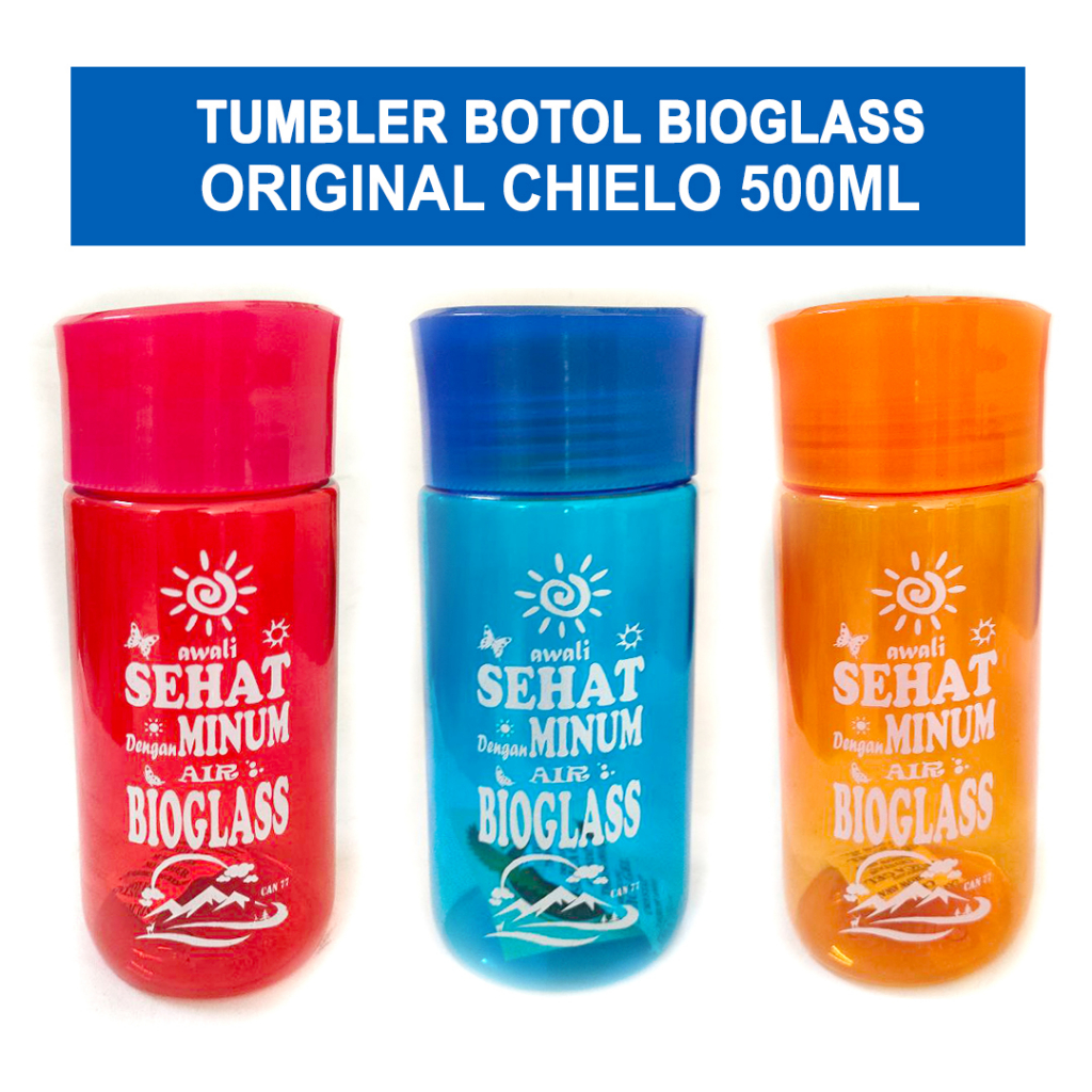Jual Tumbler Botol Bioglass - MCI - Botol Reno 500ML - Original Chielo ...