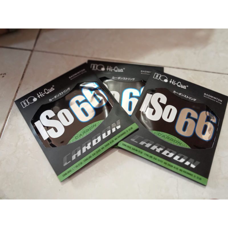 Jual SENAR BADMINTON HIQUA ISO CARBON Hiqua 66 CARBON ORIGINAL | Shopee ...