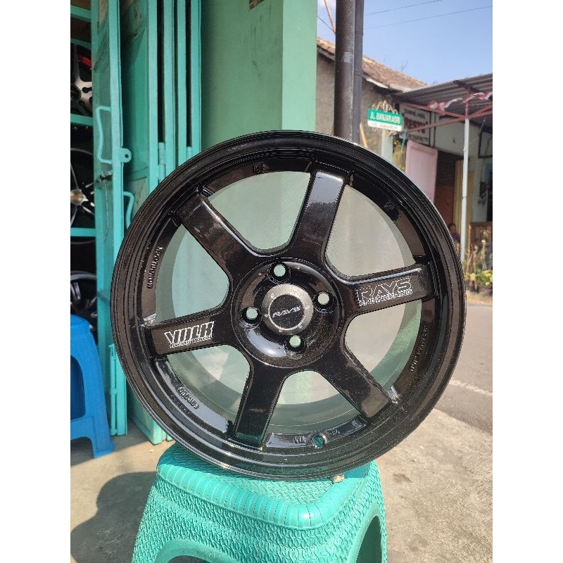 Jual VELG MOBIL TE37 / VOLK RAYS RING 16 PCD 100 HITAM | Shopee Indonesia