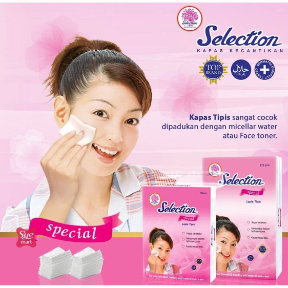 Jual KAPAS SELECTION SPECIAL FACIAL COTTON 175 pcs BEBAS DEBU ...