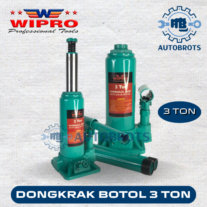 Jual WIPRO Dongkrak Botol 3 Ton / Hydraulic Bottle Jack 3 Ton | Shopee Indonesia