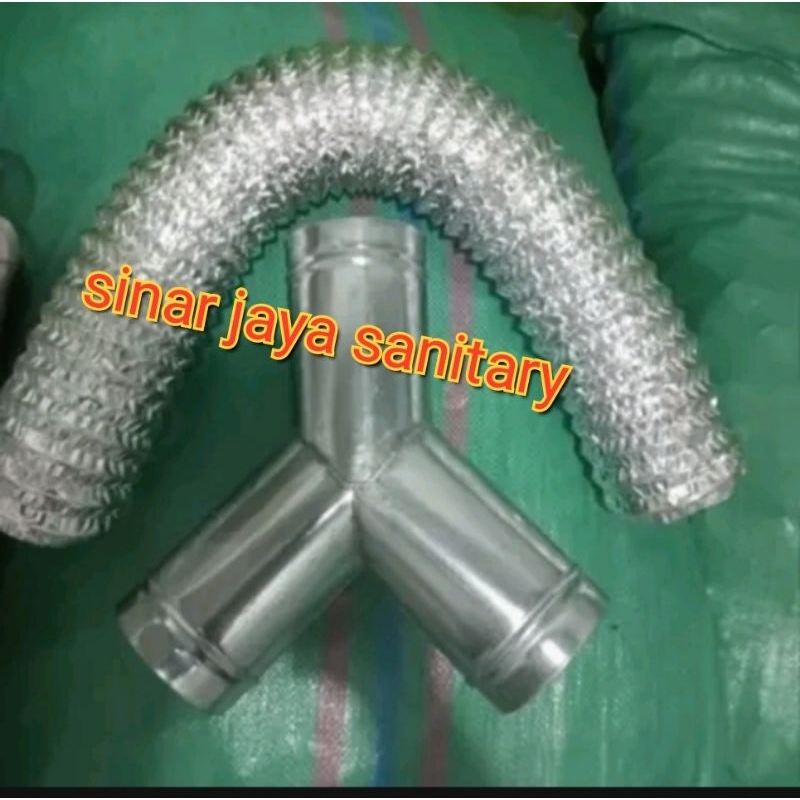 Jual Sock ducting pipa 6inch komplit cerobong 10meter / Pipa duckting Y ...