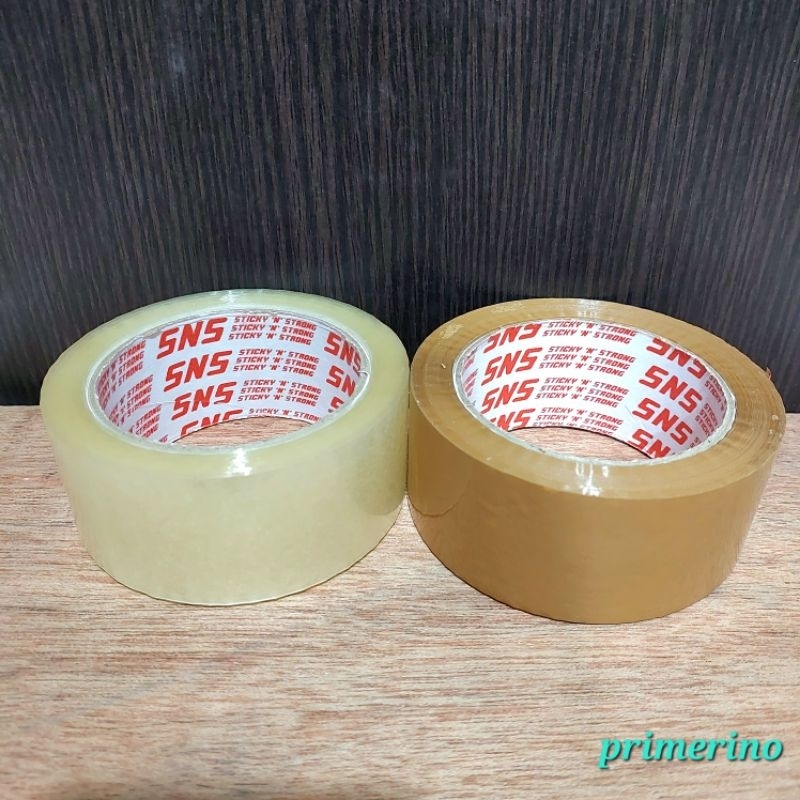 Jual Lakban Bening - Lakban Coklat 100 yard x 45 mm SNS Eco / Isolasi 2 Inch Lakban Opp Selotape ...