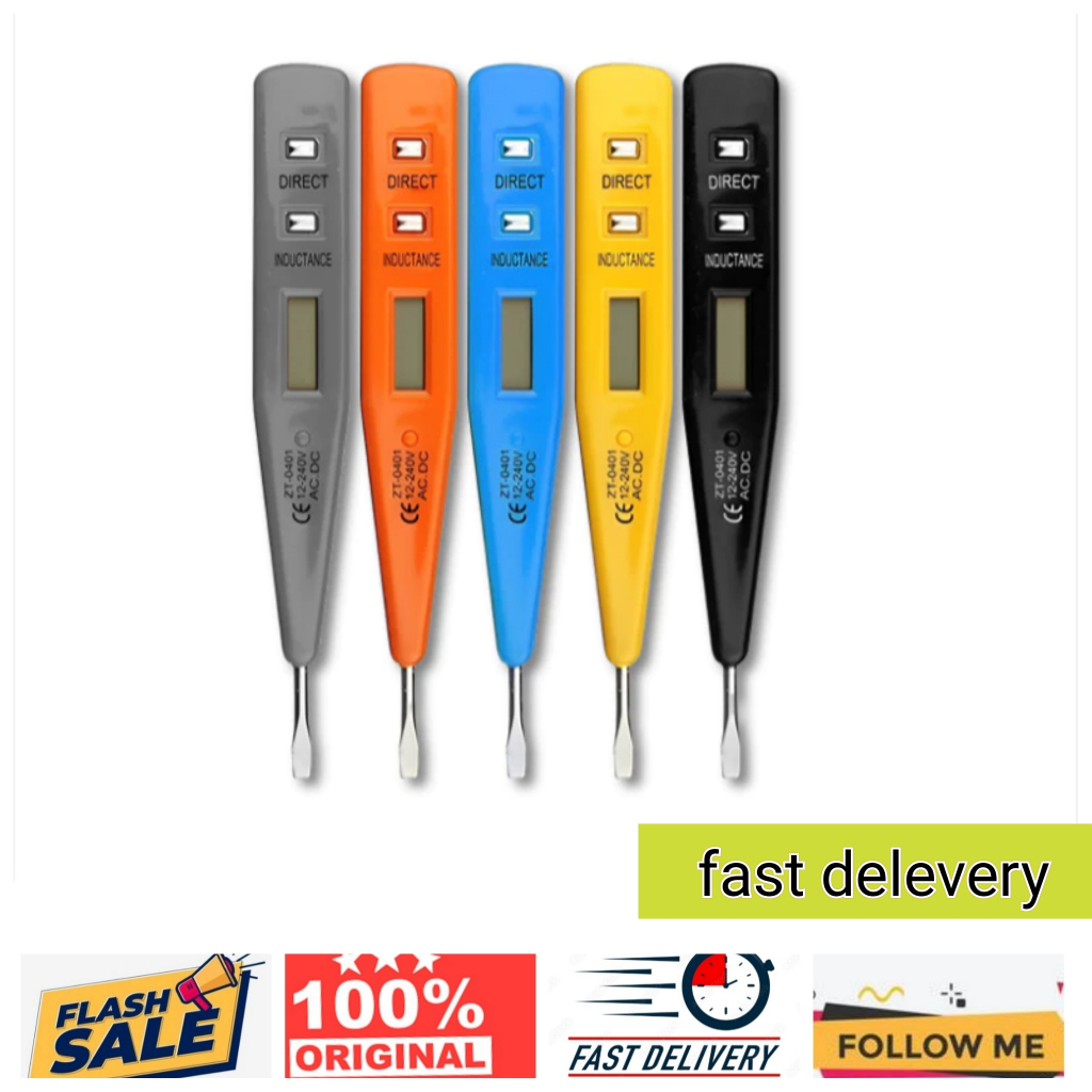 Jual Tespen digital non contact Pen Tester Pengukur tegangan Listrik ...