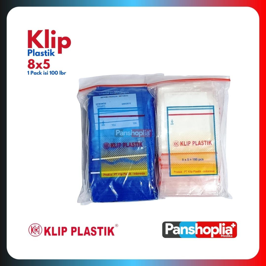 Jual PLASTIK KLIP 8x5 ISI 100 LEMBAR | Shopee Indonesia