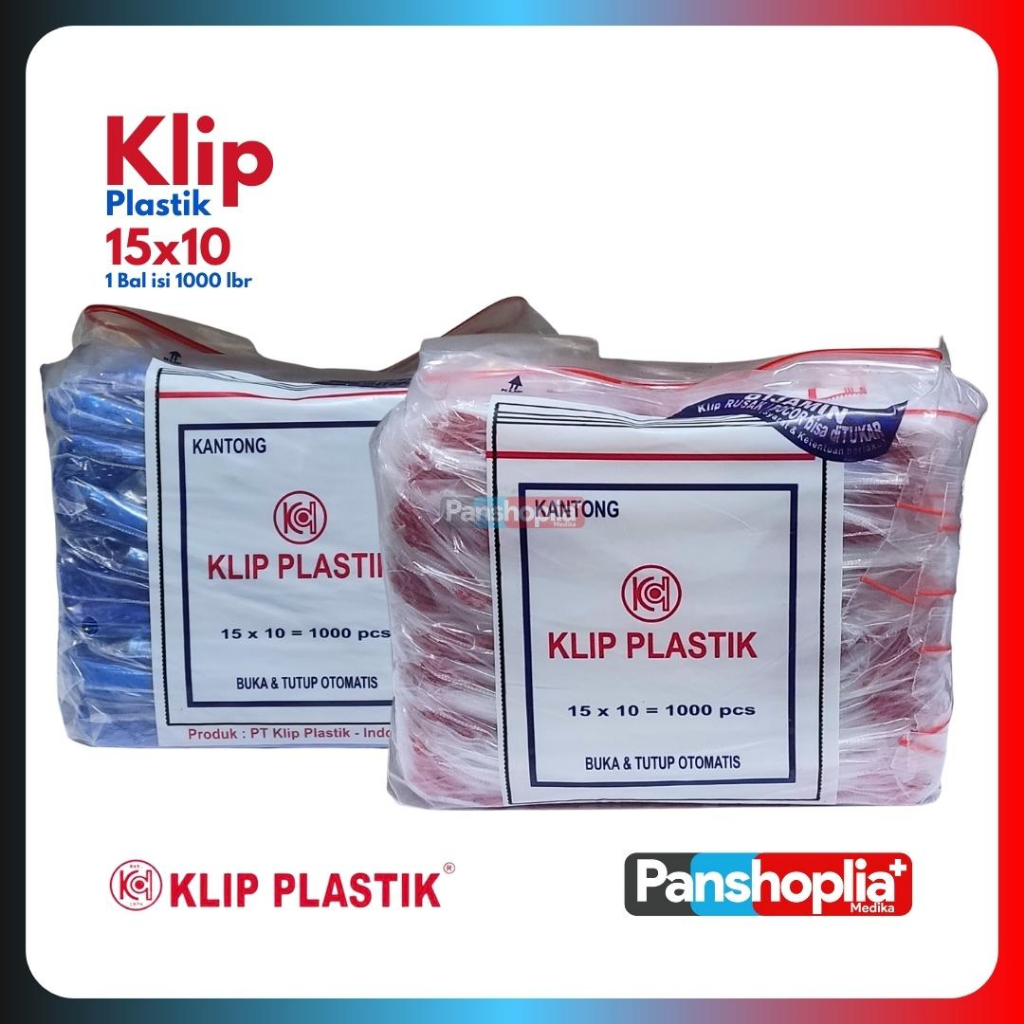 Jual Klip Plastik 15x10 Plastik Klip Obat 1 Bal Isi 1000 Lembar ...