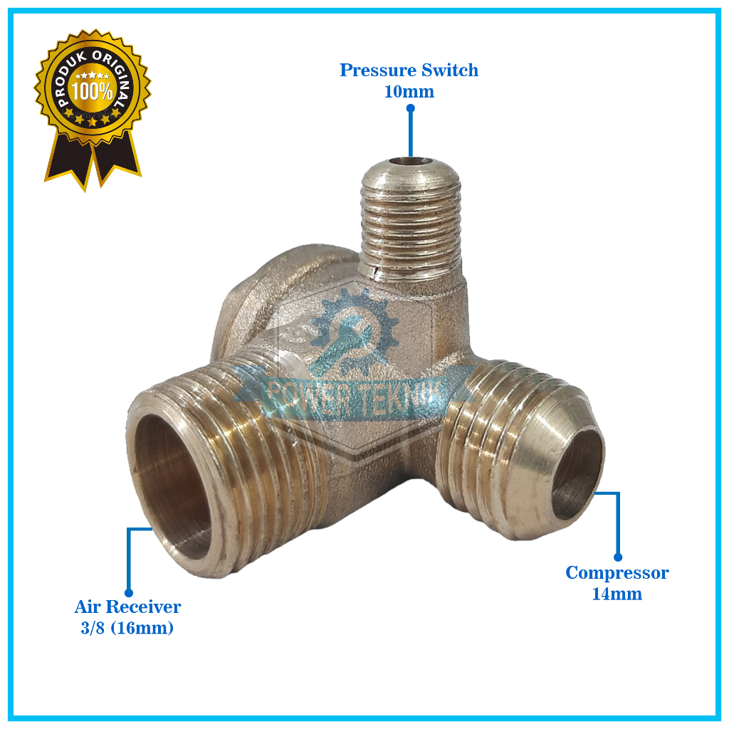 Jual Check Valve Kompresor Angin Oilless / Valve Male Klep Sambungan ...
