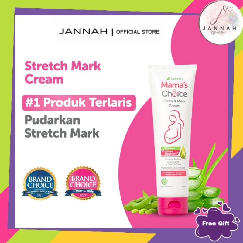 Jual Mama's Choice Stretch Mark Cream (Krim Anti Stretch Mark Aman ...
