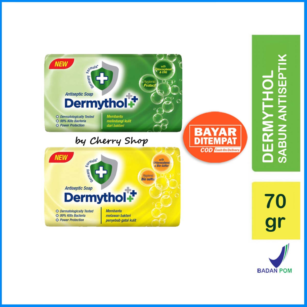 Jual SABUN BATANG DERMYTHOL ANTISEPTIC BARSOAP 70GR | Shopee Indonesia