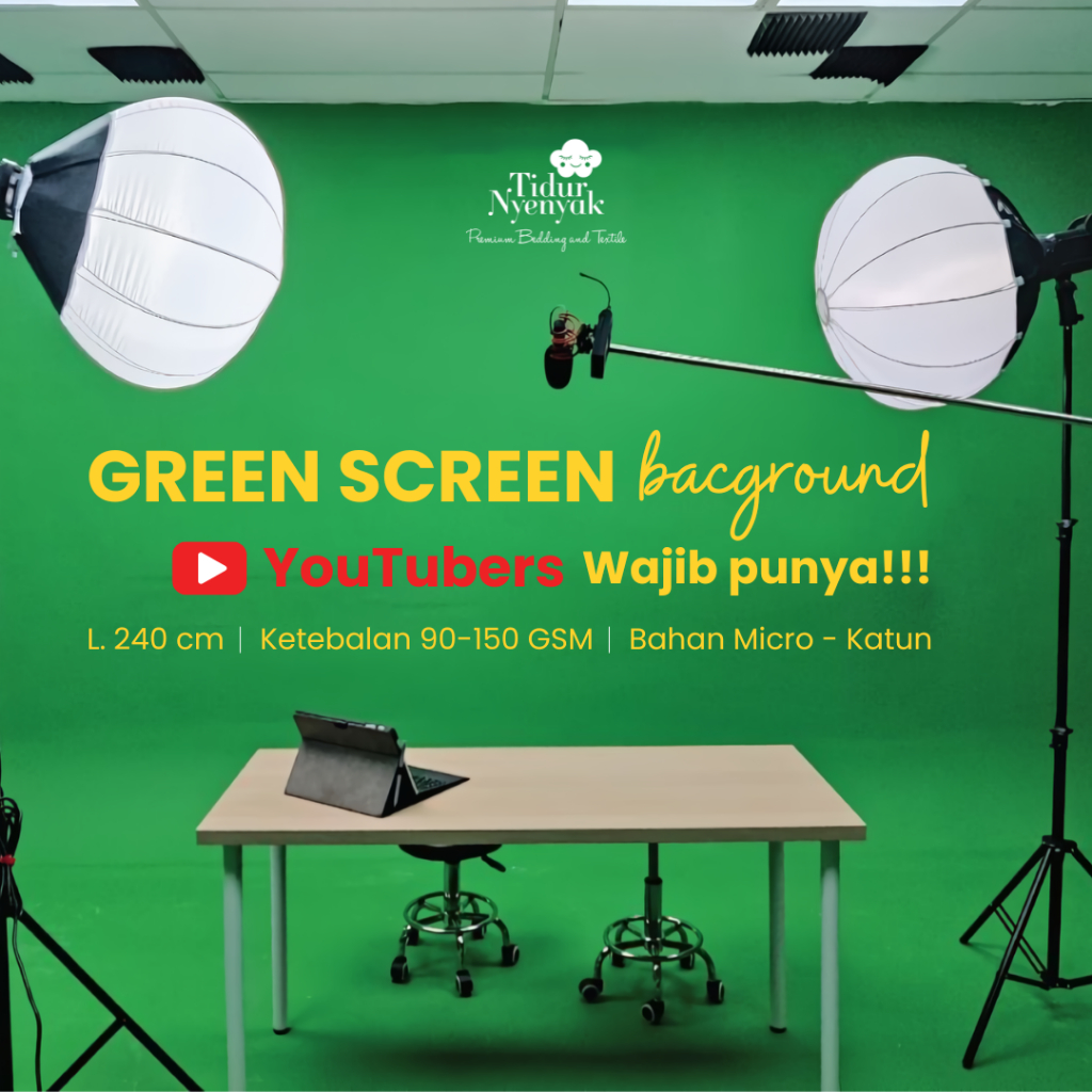 Jual KAIN GREEN SCREEN BACKGROUND BACKDROP LAYAR HIJAU FOTO LATAR ...