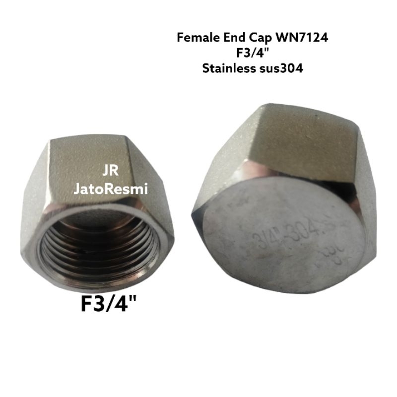 Jual Female End Cap WN7124 F3/4" Tutup Drat Dalam Pipa Stainless SUS304 | Shopee Indonesia