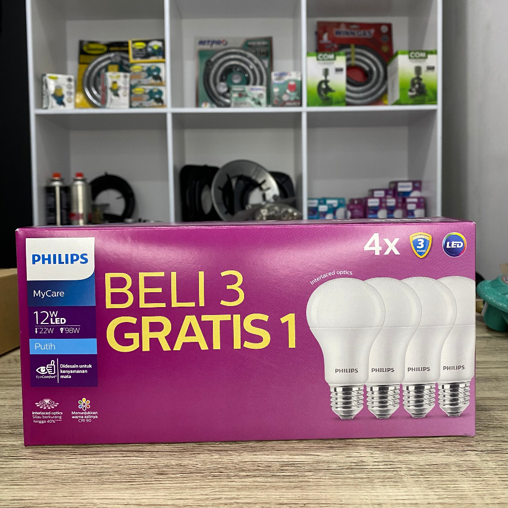 Jual MultiPack Philips MyCare LedBulb 4W/6W/8W/10W/12W/14,5W 4PCS 6500K ...