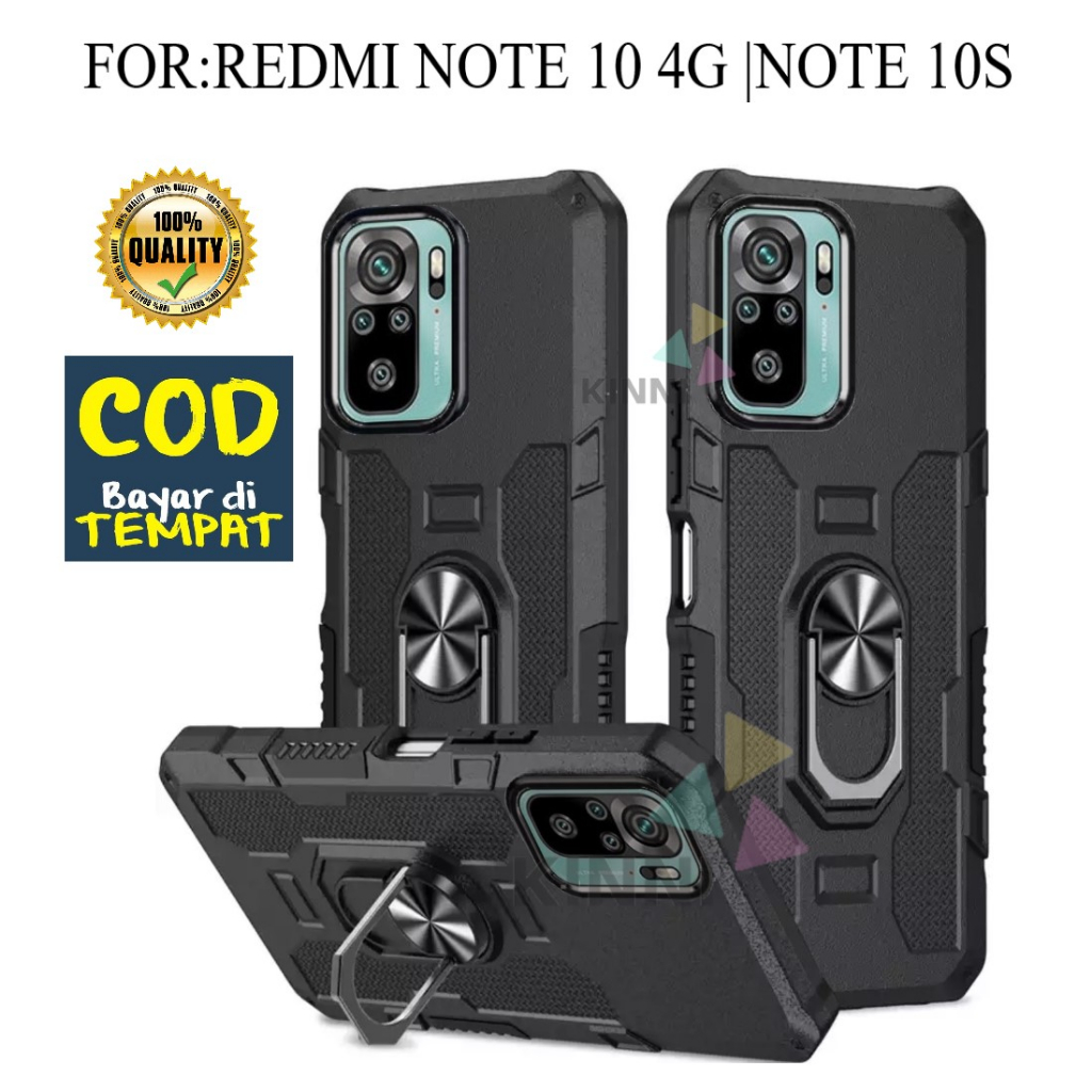 Jual Casing Xiaomi Redmi Note 10 4G | Note 10s Hard Case Ring Armor ...