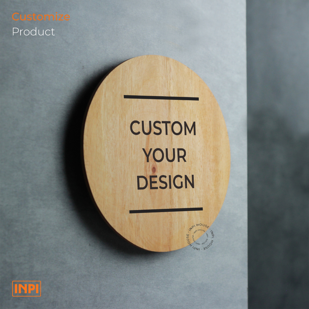 Jual INPI - Custom Sign Kayu Mahoni Sticker Trim Lingkaran | Shopee ...