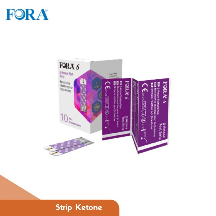 Jual Strip Ketone Fora Strip Tes Keton Fora 6in1 Keton Test Strip ...