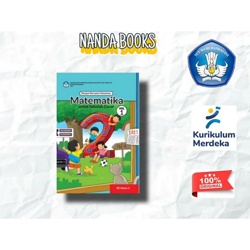 Jual Buku Paket Siswa Matematika Vol 1(Belajar Bersama Temanmu) Kelas 2 SD Kurikulum Merdeka ...