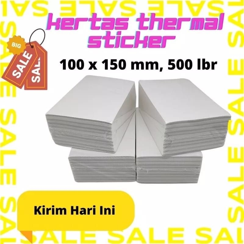 Jual [Thermal Lipat] Kertas Thermal Lipat 100x150 isi 500 Lembar | Shopee Indonesia