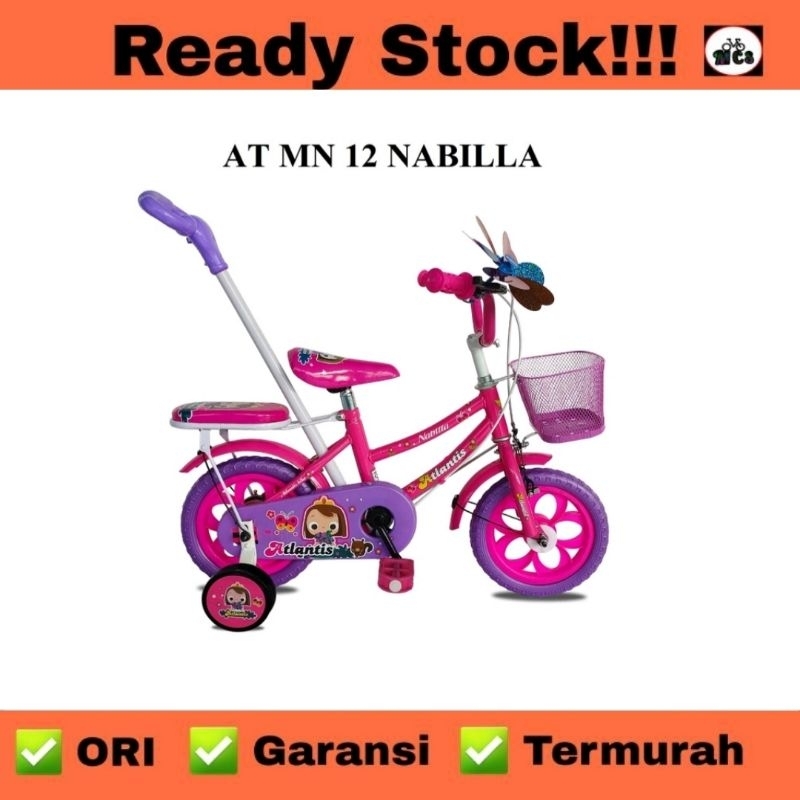 Jual SEPEDA ANAK PEREMPUAN 12 inch Atlantis Nabila Murah, Sepeda Anak ...