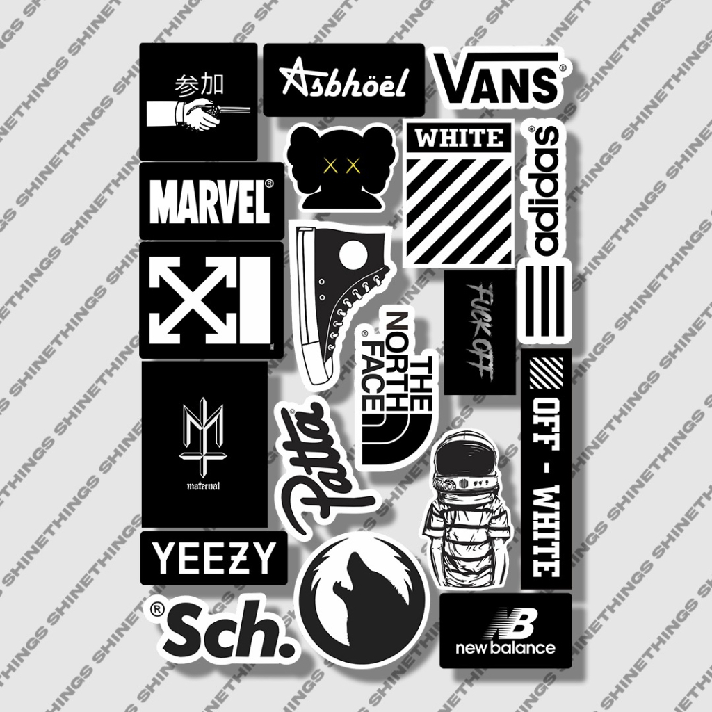 Jual stiker pack BRAND helm tumblr helmet music brand hype STICKER PACK ...