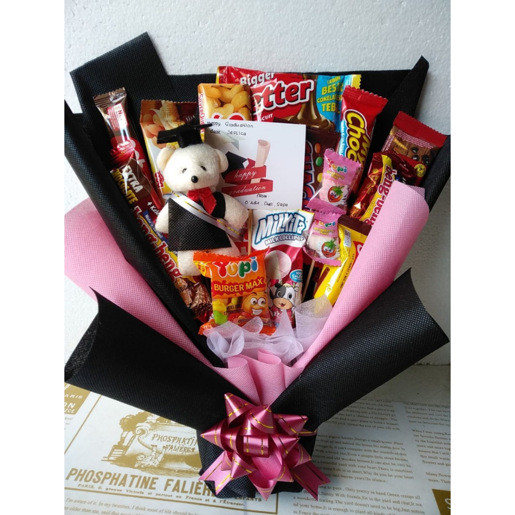Jual Snack Bouquet Wisuda - Buket Wisuda Aneka Snack dan boneka ...