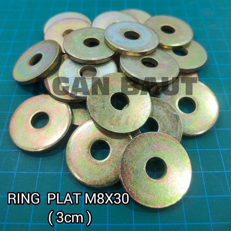 Jual [PER 1 PCS ] Ring Plat Lebar M8 X 30 (Lebar 3 cm) | Shopee Indonesia