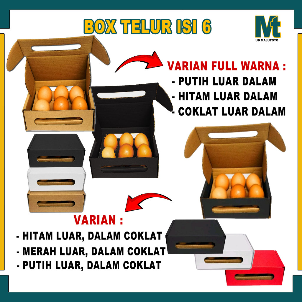 Jual Box Telur isi 6/Kardus/Karton/Tempat Telur | Shopee Indonesia