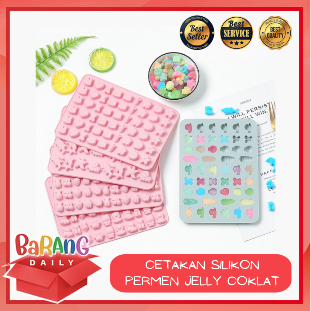 Jual CETAKAN PERMEN JELLY COKLAT BERBENTUK SILIKON / CANDY JELLY ...