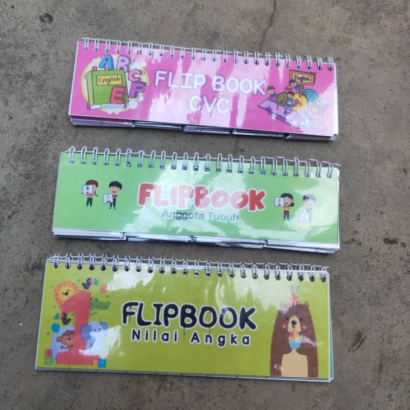 Jual Flip Book CVC Mengenal Nilai Angka dan Anggota Tubuh Mainan ...
