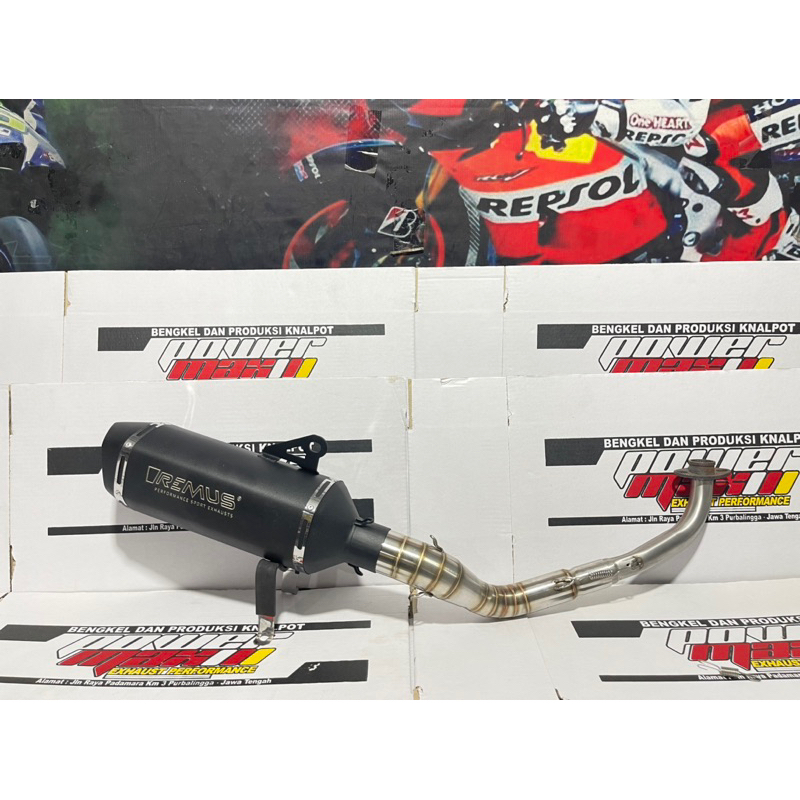 Jual Knalpot REMUS Yamaha AEROX Full System PNP | Shopee Indonesia