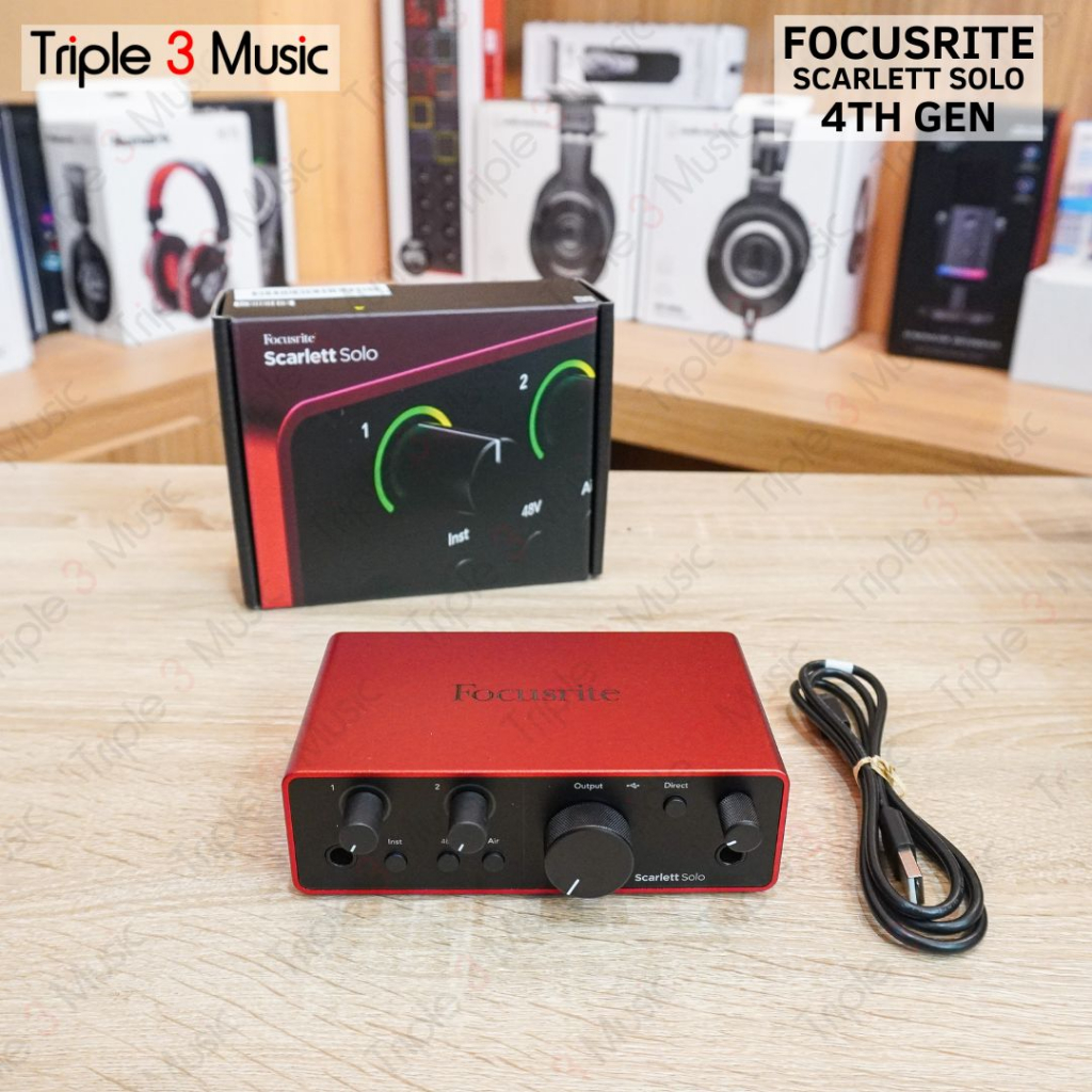 Jual Focusrite Scarlett Solo 4th Gen USB Audio Interface ORIGINAL RESMI ...