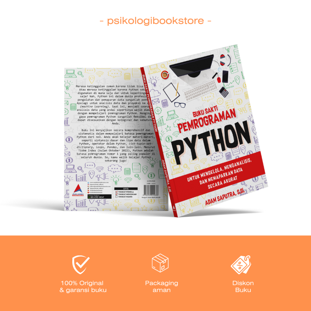 Jual Buku Sakti Pemrograman Python : Untuk Mengelola, Menganalisis, Dan ... Jual Buku Sakti Pemrograman Python : Untuk Mengelola, Menganalisis, Dan ...