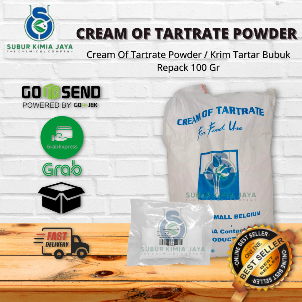 Jual Cream Of Tartrate Powder / Cream Of Tartar / Krim Tartar Bubuk 100 ...