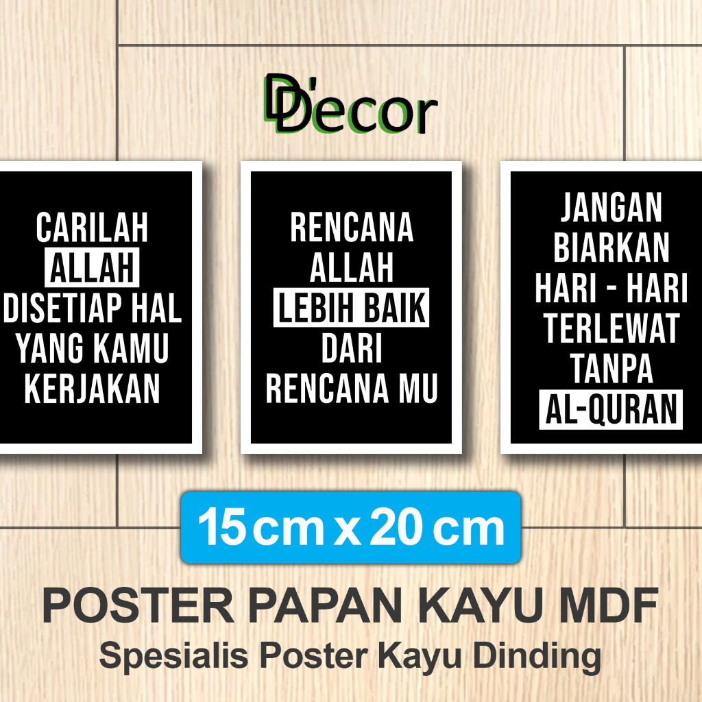 Jual POSTER KAYU MOTIVASI KATA MUTIARA QUOTES AESTHETIC PAJANGAN RUMAH ...
