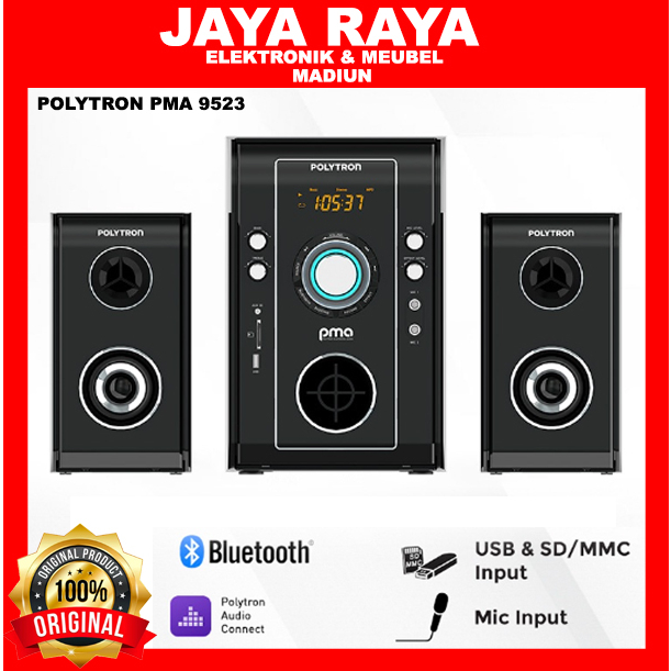 Jual POLYTRON Multimedia Speaker PMA 9523 | Shopee Indonesia