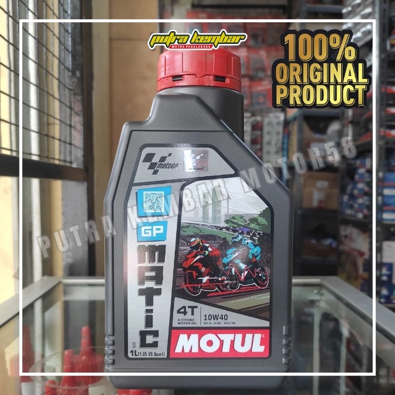 Jual Motul GP Matic 10w40 1 Liter 4T Oli Motor Skuter ADV Nmax PCX Xmax Original | Shopee Indonesia